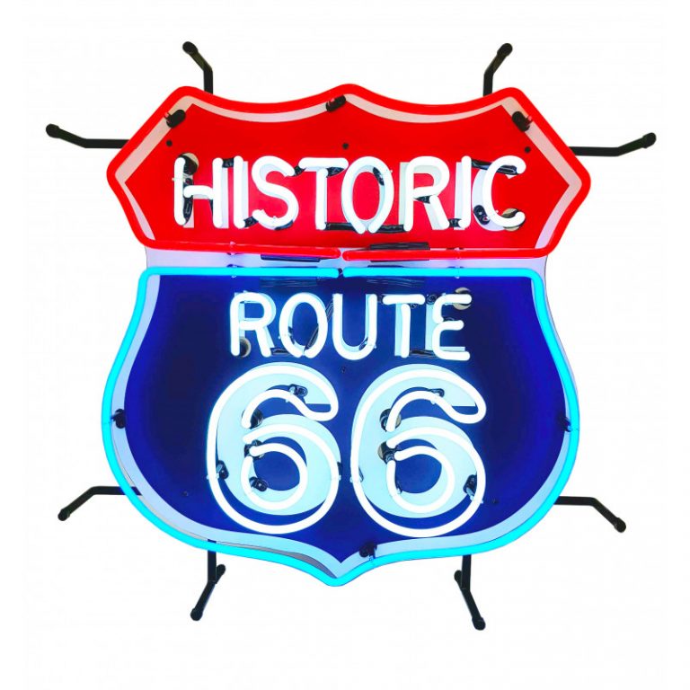 Neon sign Route 66 (69x60cm) - StefVintageStore
