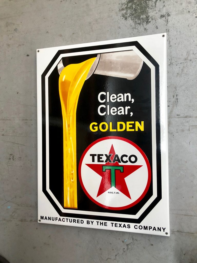Enamel sign Texaco 43 x 60 cm - StefVintageStore