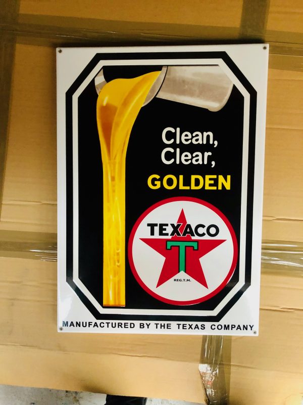 Enamel sign Texaco 43 x 60 cm - StefVintageStore
