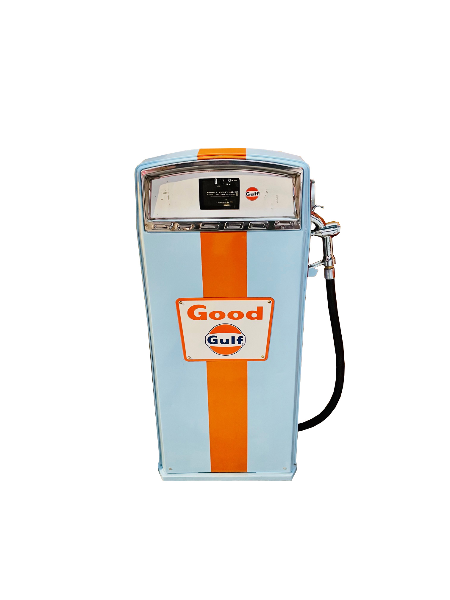 Pompe à essence Gulf gasboy américaine modèle 390 restauré