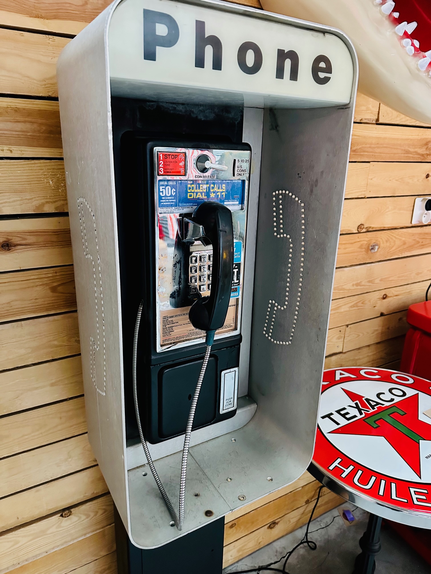 authentic American phone booth from Las Vegas